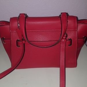 Coach | Bags | Coach Bright Red Blake Flap Leather Tote | Poshmark